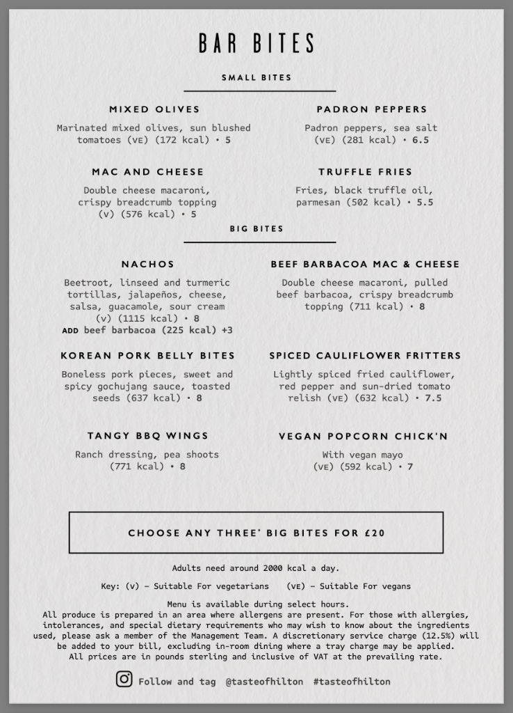 Lunch & Dinner Menus at Neil’s Bar & Lounge and Seasons Restaurant at ...