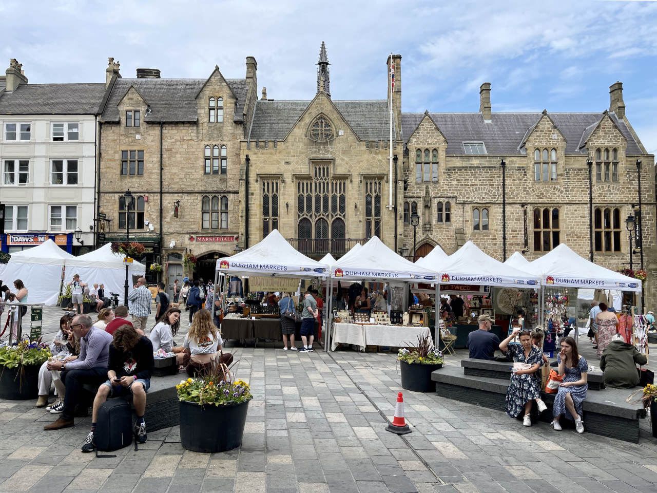 Durham Market Place on a Market Day - Colour My Days